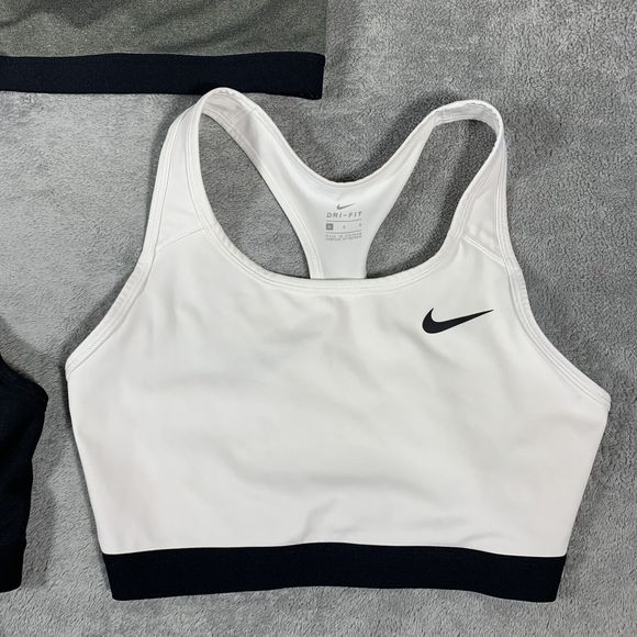 Nike | Intimates & Sleepwear | Nike Bra Women White Sports Bra Swoosh ...